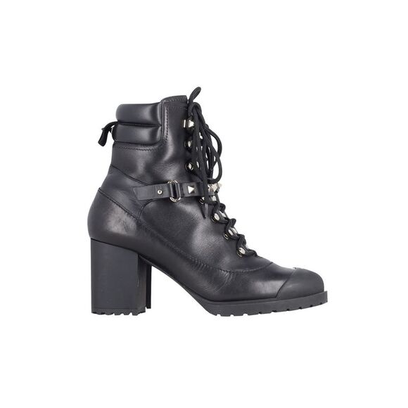 Valentino | Shoes | Valentino Garavani Studded Strap Combat Boots In ...